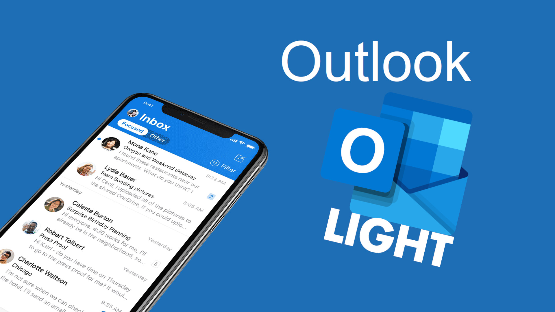 Outlook Lite e-mail kliens gyengébb mobilokhoz